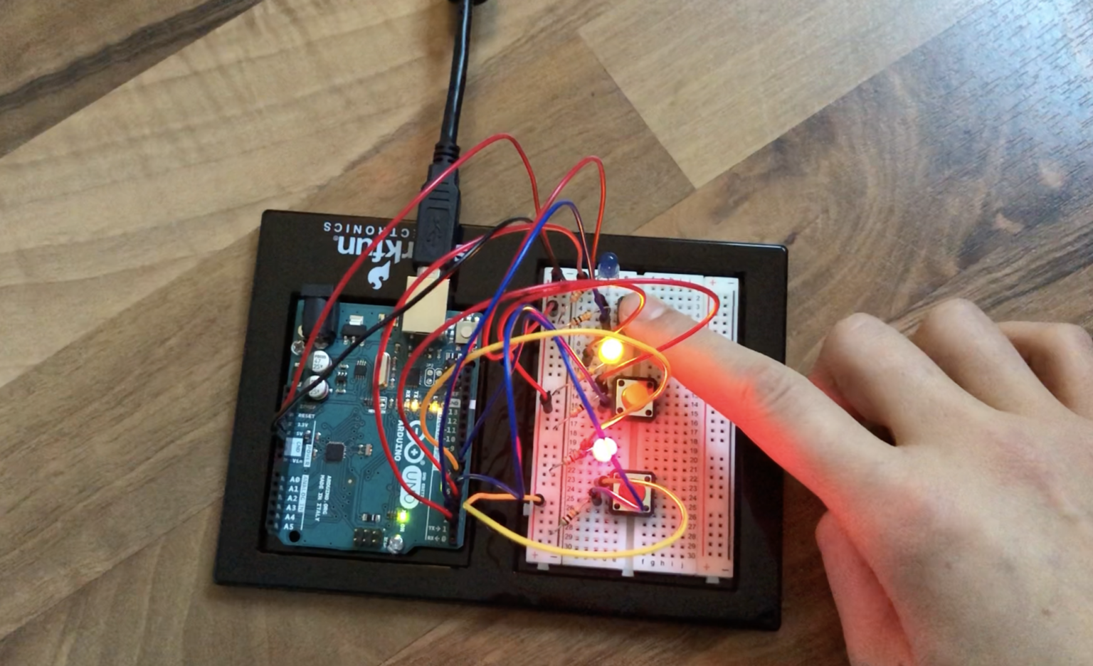 Week 7: LED Puzzle (Arduino) – Introduction to Interactive Media
